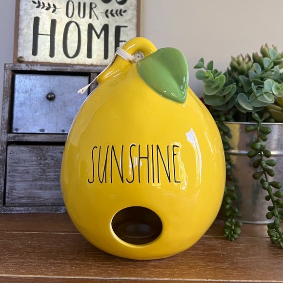 Rae Dunn | Accents | New Rae Dunn Sunshine Lemon Ceramic Birdhouse ...